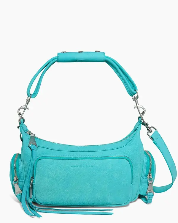 AIMEE Away We Go Convertible Shoulder - Ocean Blue Nubuck