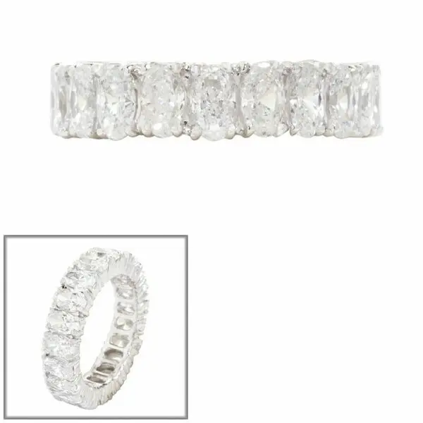 FANTASIA BY DESERIO Oval Eternity Band - White Gold