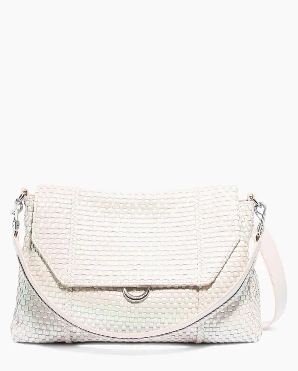 AIMEE Chelsea Convertible Flap Shoulder - White Iridescent