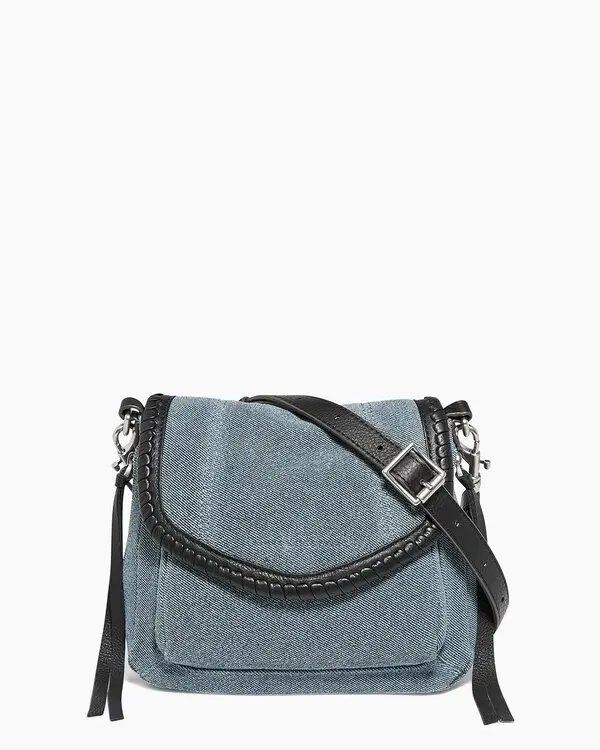 AIMEE All For Love Mini Crossbody - Bright Denim Leather