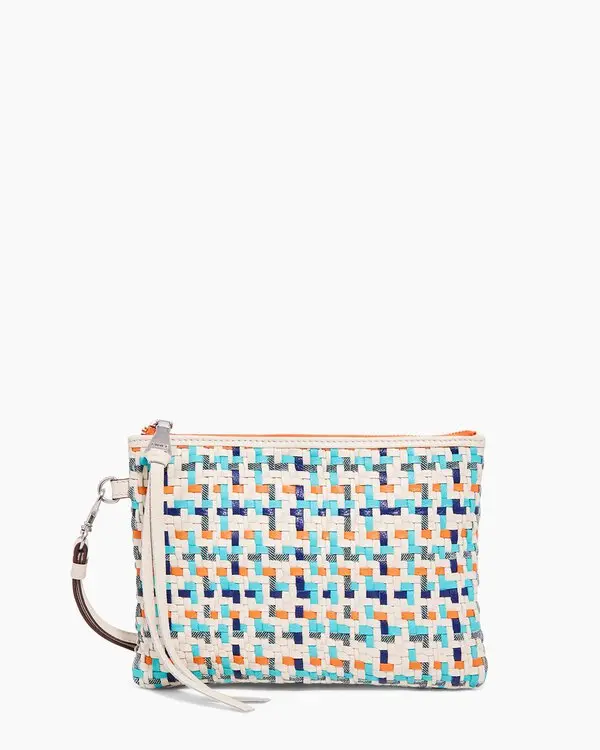 AIMEE Woven Wristlet Pouch - Multi Woven