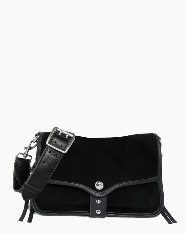 AIMEE Great Escape Crossbody - Black Suede