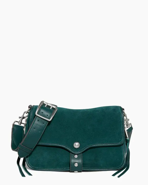AIMEE Great Escape Crossbody - Deep Emerald Suede