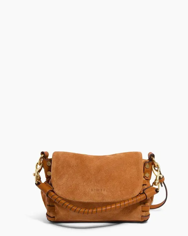AIMEE Zen Mini Crossbody - Rustic Caramel Suede