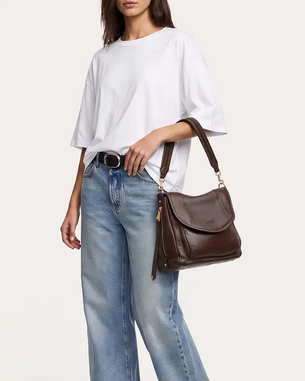 AIMEE All For Love Convertible Shoulder Bag - Fudge