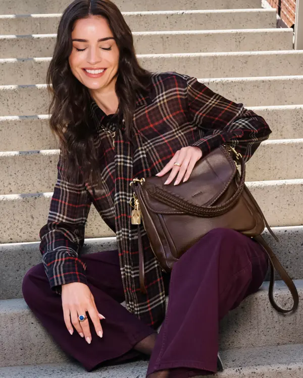 AIMEE All For Love Convertible Shoulder Bag - Fudge