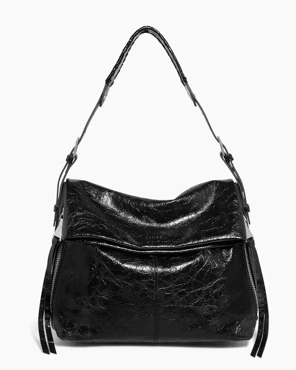AIMEE Bali Hobo - Black Crinkle