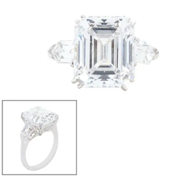 FANTASIA BY DESERIO Asscher And Bullets Ring - White Gold
