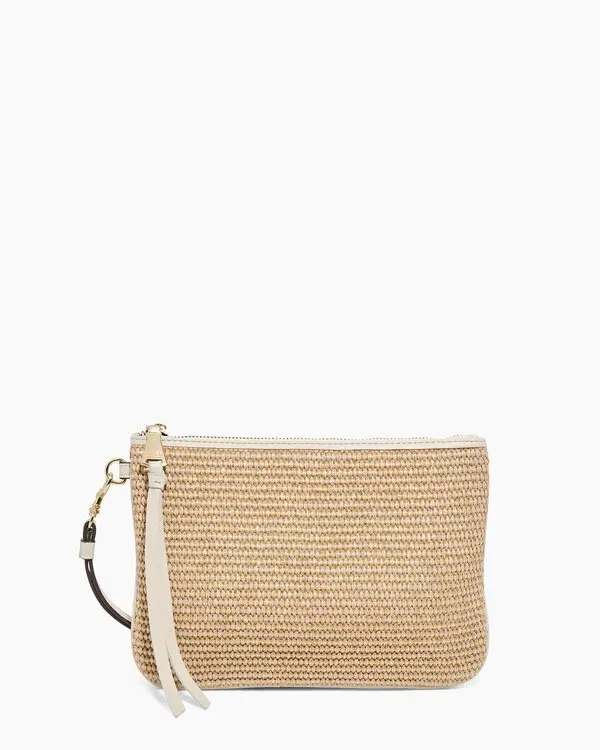 AIMEE Midtown Wristlet Pouch - Camel Woven
