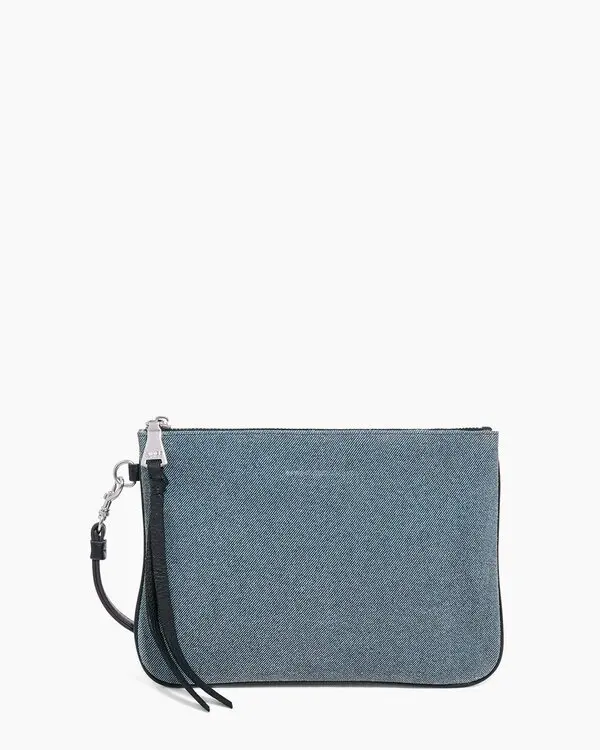 AIMEE Midtown Wristlet Pouch - Denim