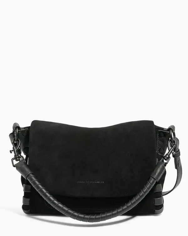 AIMEE Zen Convertible Crossbody - Black Suede