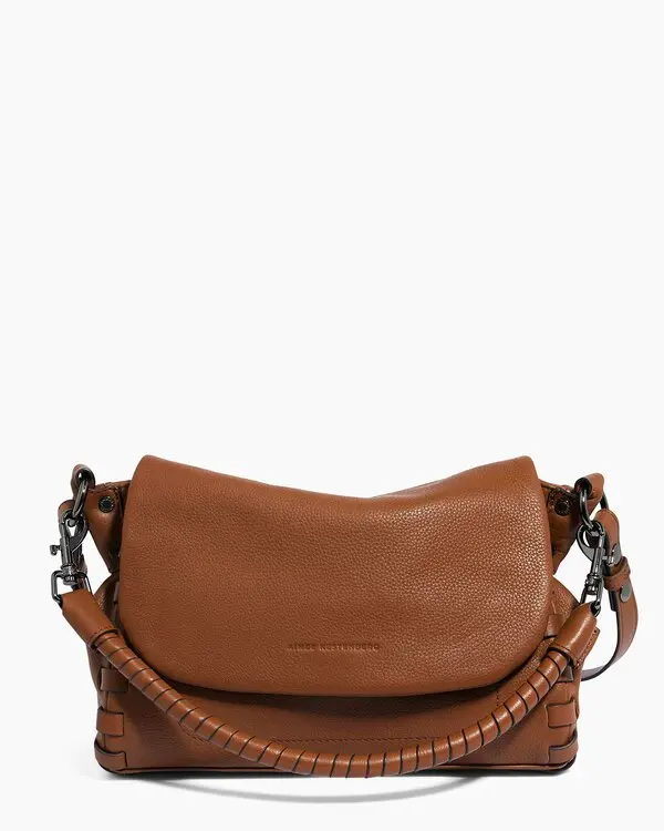 AIMEE Zen Convertible Crossbody - Chestnut Brown With Gunmetal