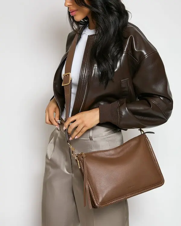 AIMEE Famous Large Crossbody - Coffee