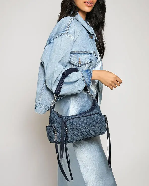 AIMEE Away We Go Shoulder Bag - Monogram Denim