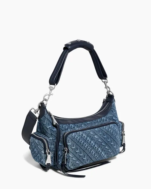 AIMEE Away We Go Shoulder Bag - Monogram Denim
