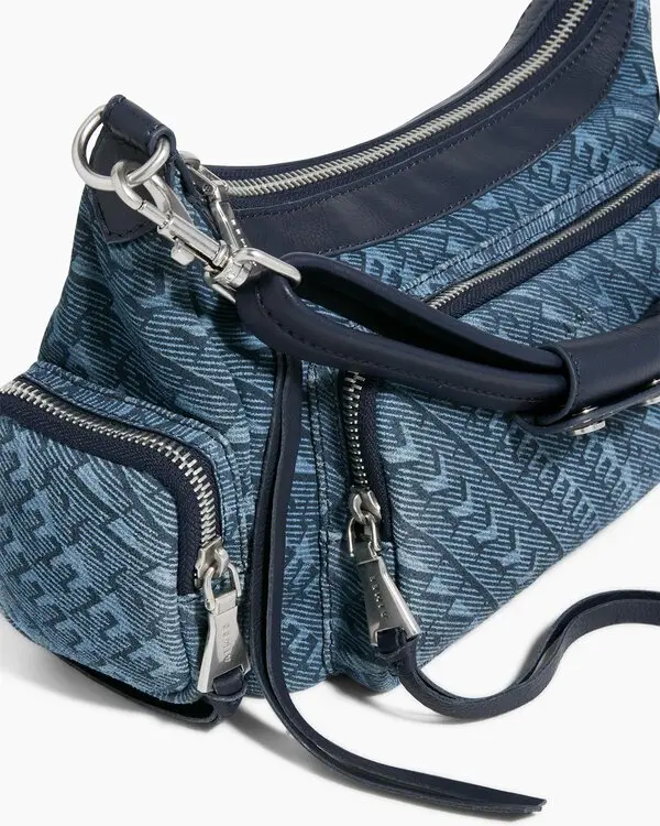 AIMEE Away We Go Shoulder Bag - Monogram Denim