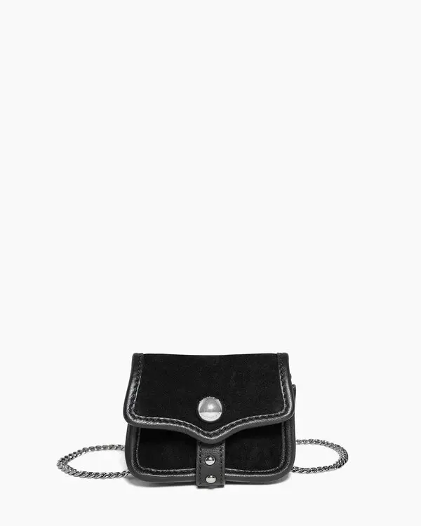 AIMEE Great Escape Micro Crossbody - Black Suede