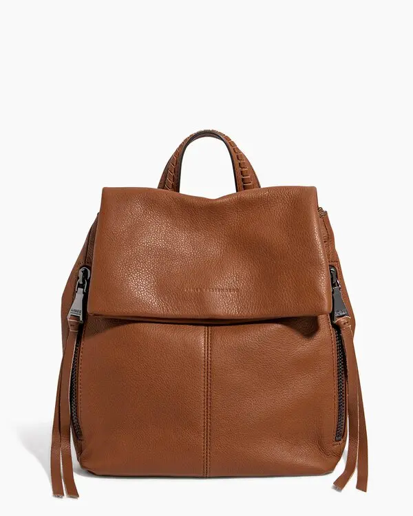 AIMEE Bali Backpack - Chestnut Brown With Gunmetal
