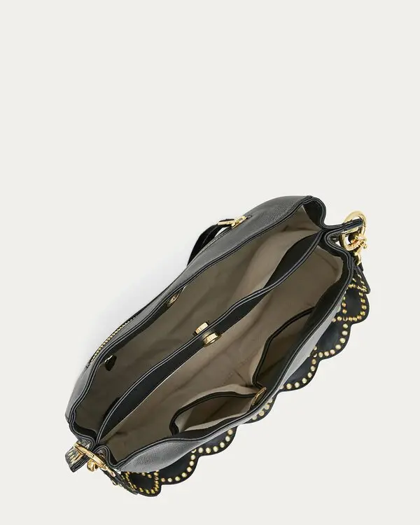 AIMEE Roma Double Entry Shoulder Bag - Black