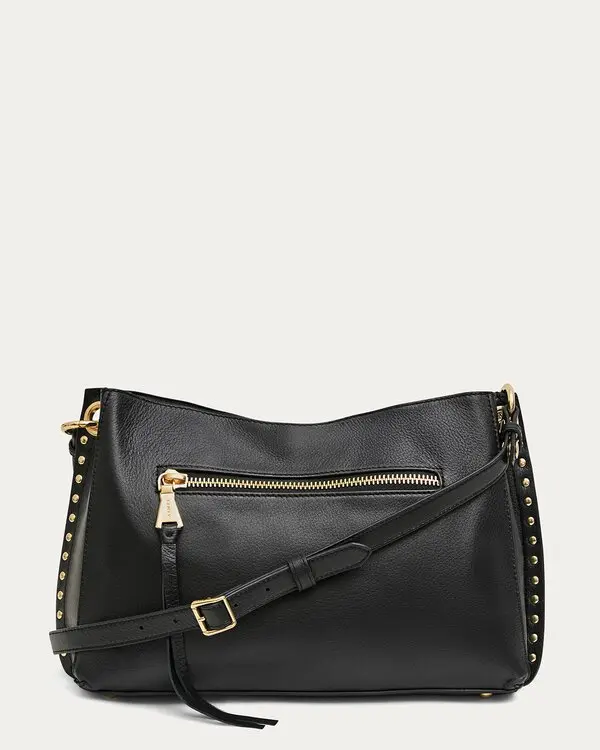 AIMEE Roma Double Entry Shoulder Bag - Black