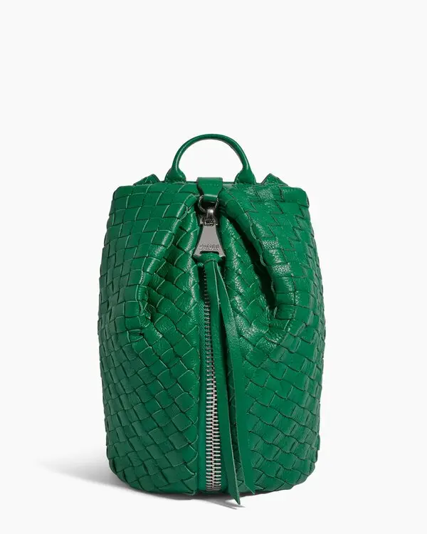 AIMEE Tamitha Mini Backpack - Kelly Green Woven