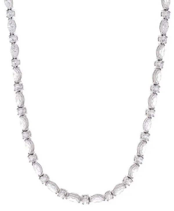 FANTASIA BY DESERIO Necklace - White Gold Plated