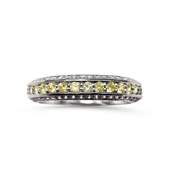 FANTASIA BY DESERIO Pave Band Ring - White Gold