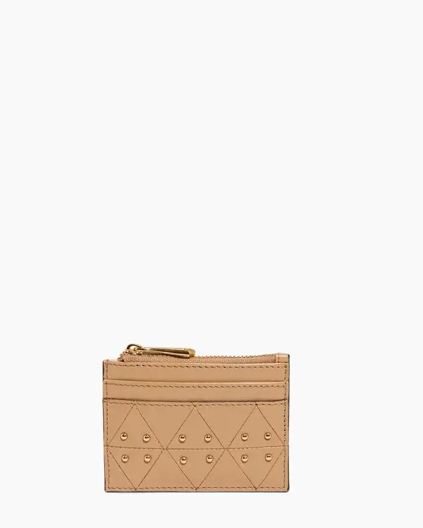 AIMEE Jewels Cc Wallet With Rfid - Oak Geo Studs