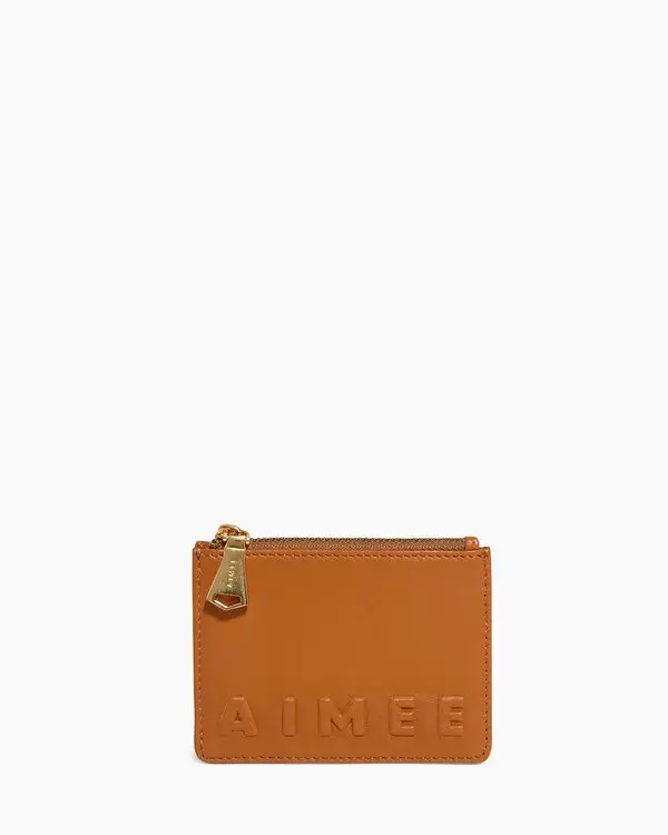 AIMEE The Og Zip Wallet - Rustic Caramel
