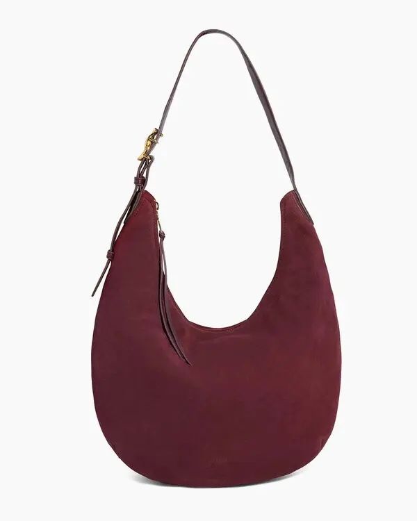 AIMEE Unity Large Hobo - Cherry Suede
