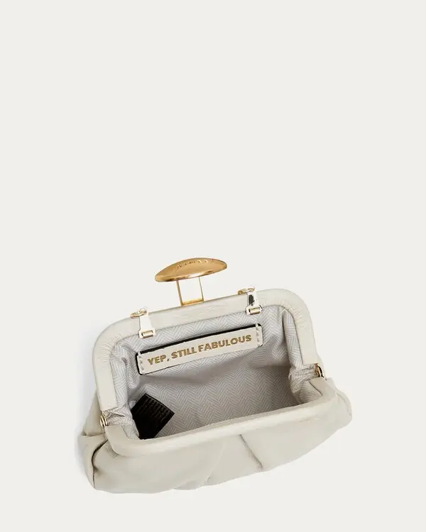 AIMEE Full Circle Micro Crossbody - Chalk Crinkle