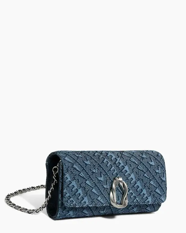 AIMEE Unity Wallet Crossbody - Monogram Denim