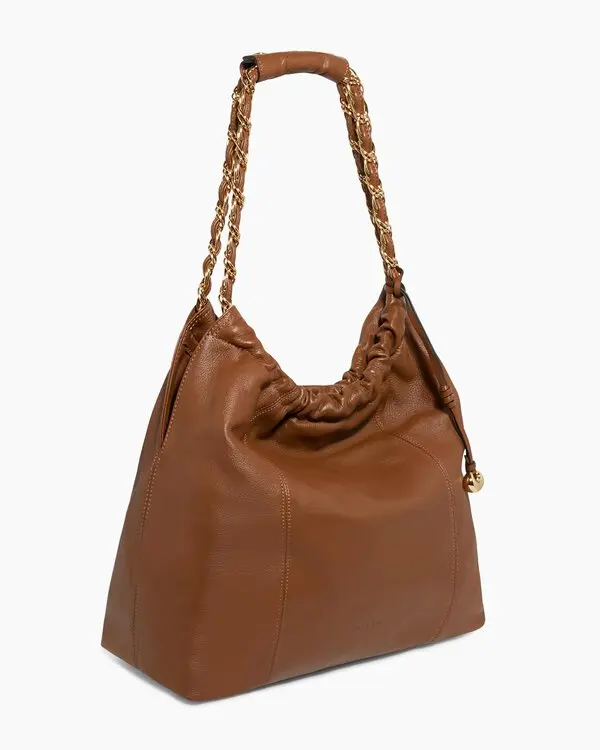 AIMEE Lennon Large Shoulder Bag - Chestnut
