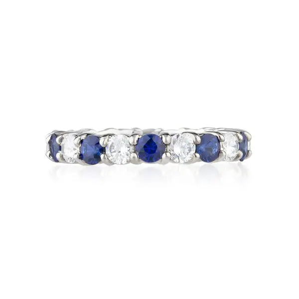 FANTASIA BY DESERIO Eternity Ring With Sapphire And Zirconia - White Gold