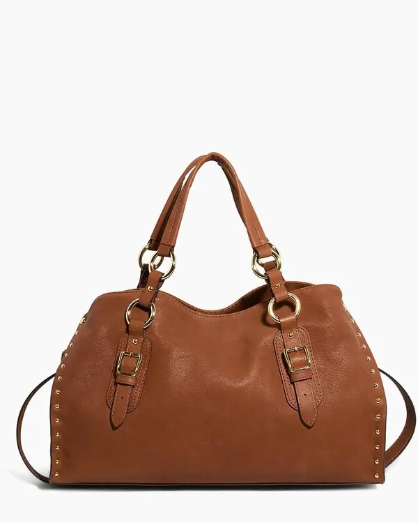 AIMEE Rodeo Large Satchel - Chestnut