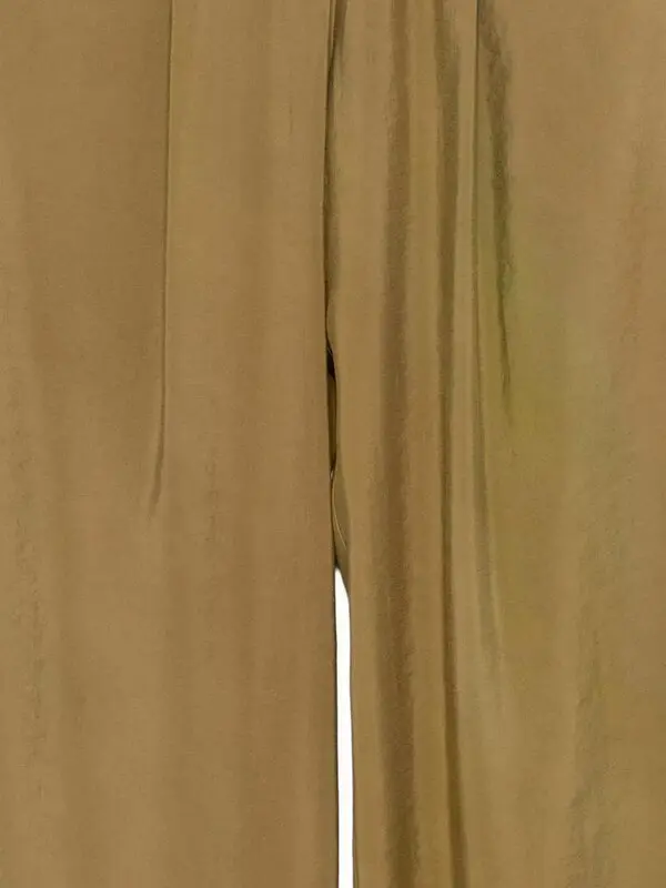 ALYSI Elasticated Palazzo Pants - Brown