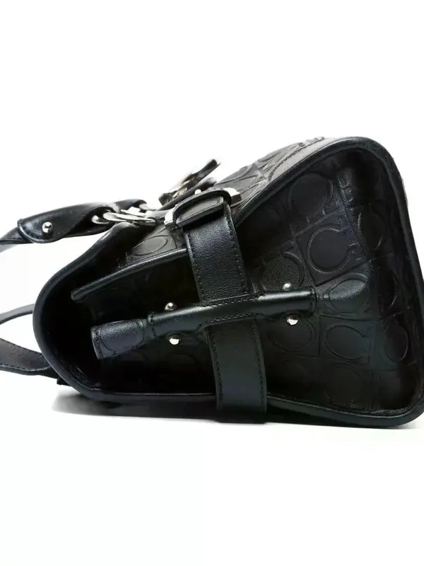 FERRAGAMO 2000s Gancini-pattern Shoulder Bag