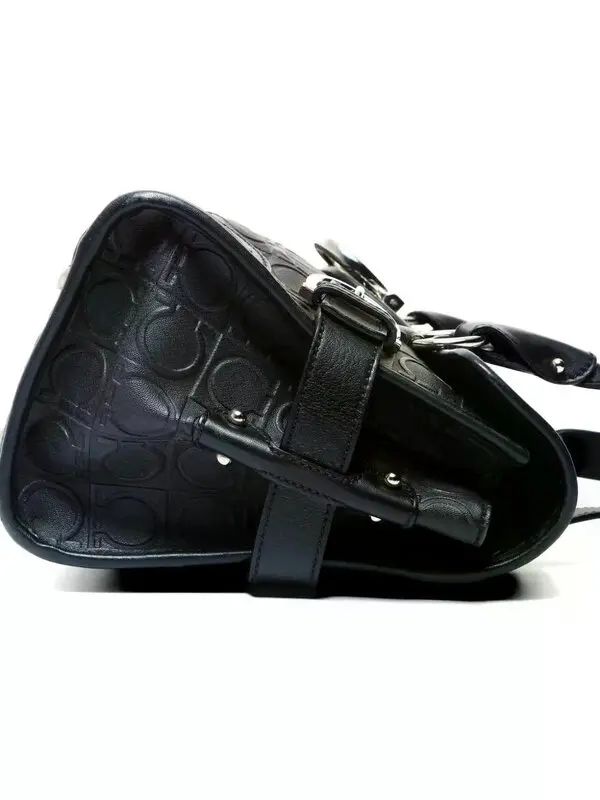 FERRAGAMO 2000s Gancini-pattern Shoulder Bag