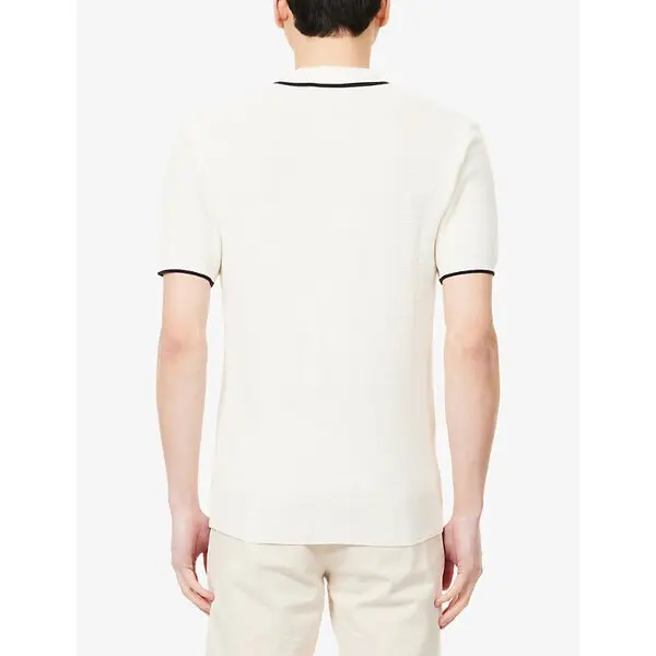 Orlebar Brown Horton Stripe-trim Wool Polo Shirt