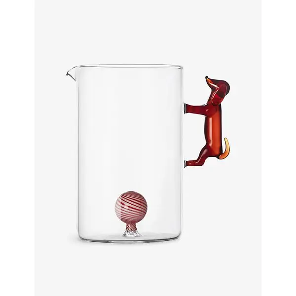 ICHENDORF MILANO Dogs Bassotto With Ball Borosilicate-glass Jug - Multicolor