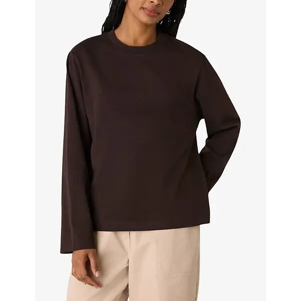 Whistles Cotton-jersey Top