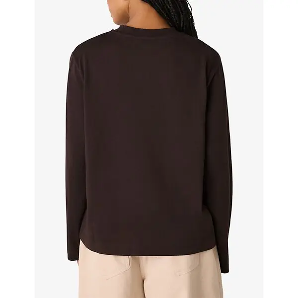 Whistles Cotton-jersey Top