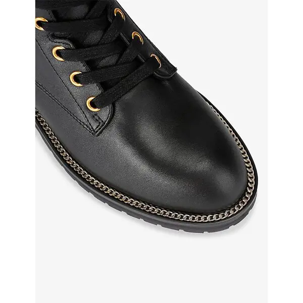 Kurt Geiger Stoop Leather Chelsea Biker Boots