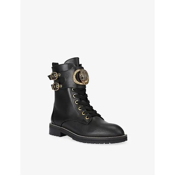 Kurt Geiger Stoop Leather Chelsea Biker Boots