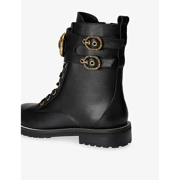 Kurt Geiger Stoop Leather Chelsea Biker Boots