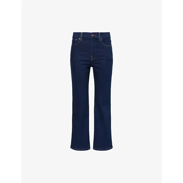 Good American Cropped Boot-cut Denim Jeans