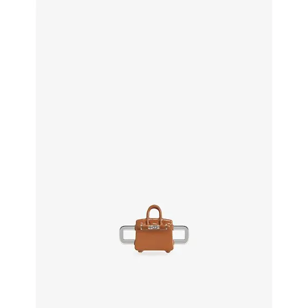 POUBEL Handbag Sterling- And Enamel Charm - Silver