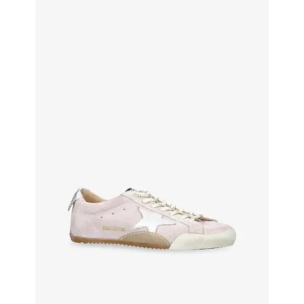 GOLDEN GOOSE True-star Suede Low-top Sneakers - Pink Comb