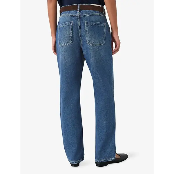 Whistles Column-leg High-rise Denim Jeans