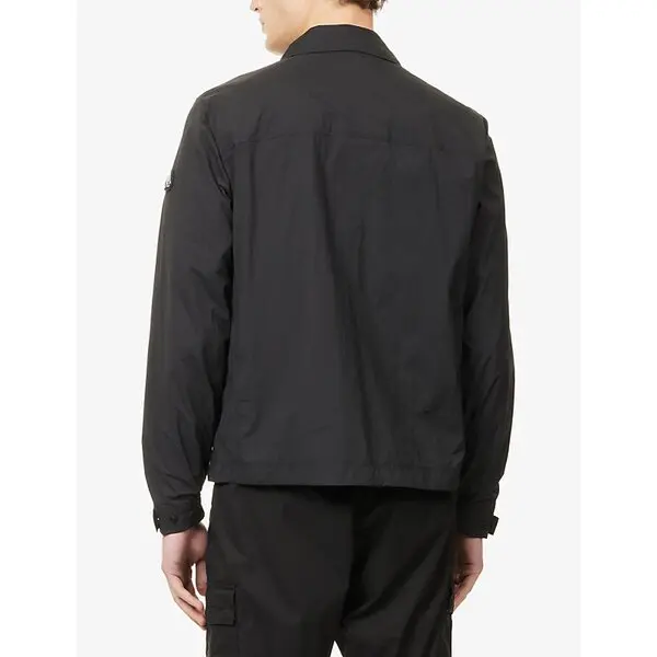 Moose Knuckles Topflight Logo-patch Shell Shirt Jacket